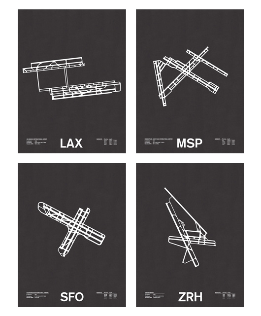 Airport Runway Posters by Jerome Daksiewicz | The Collective Loop