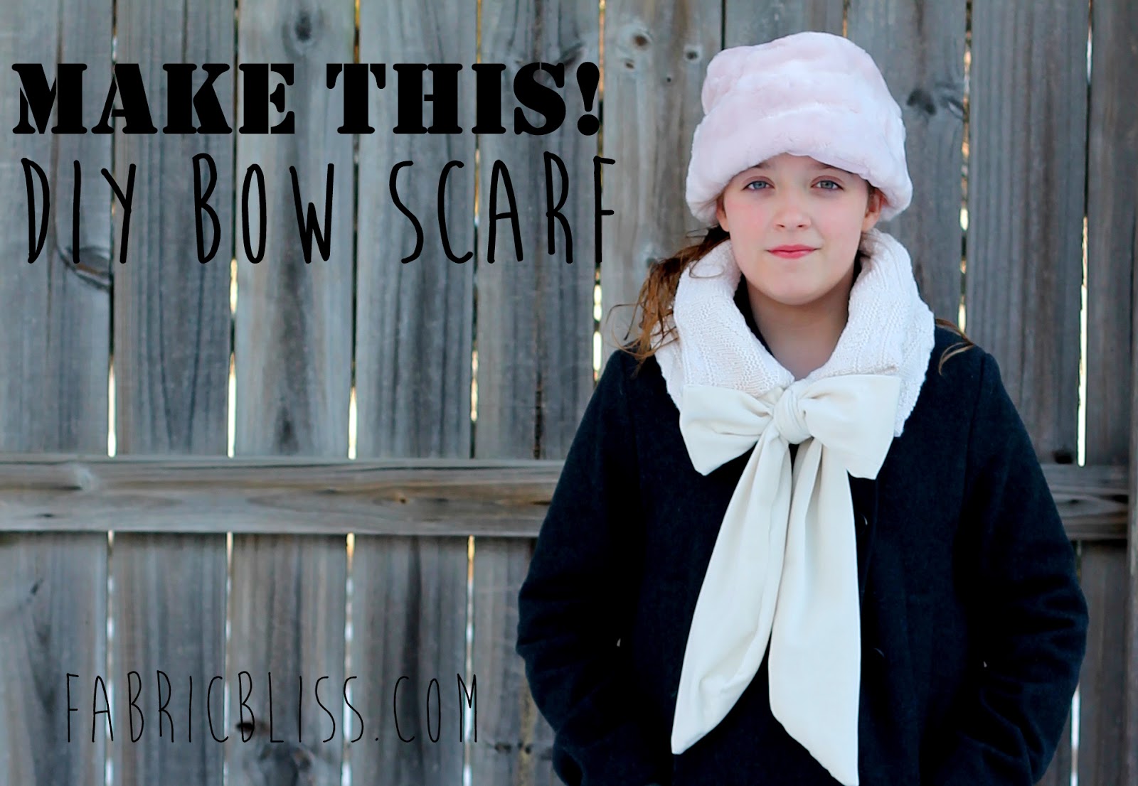 I love me some fabric.: Make this! DIY bow scarf.