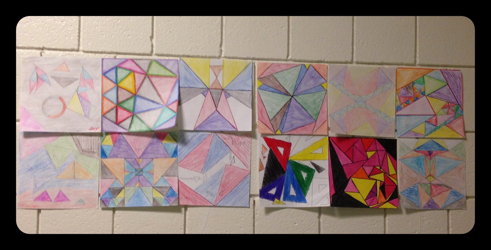 Drawing On Math: Triangle Quilt