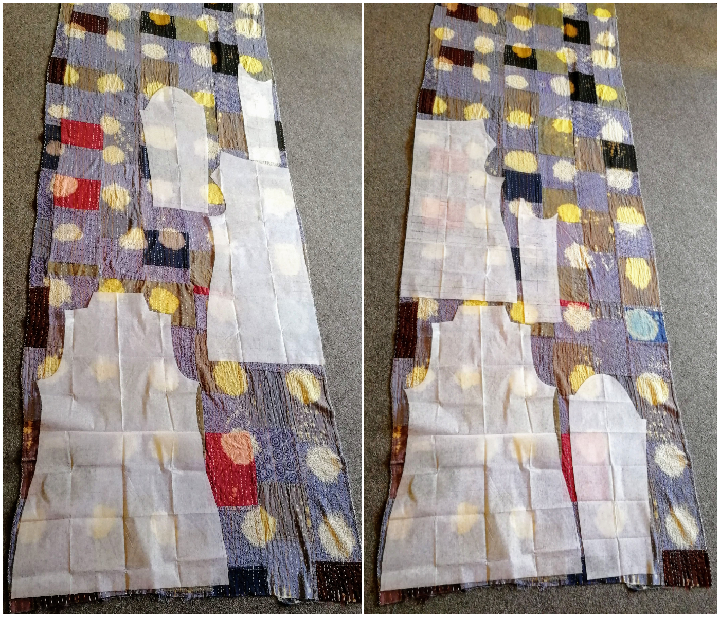 Creates Sew Slow: Vogue 8430 MT Green/Pink Kantha Jacket