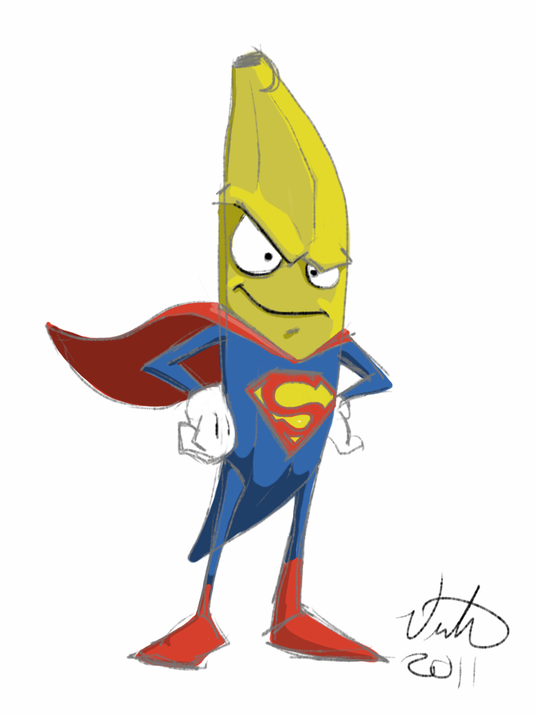 64bit Papyrus: Superman Banana