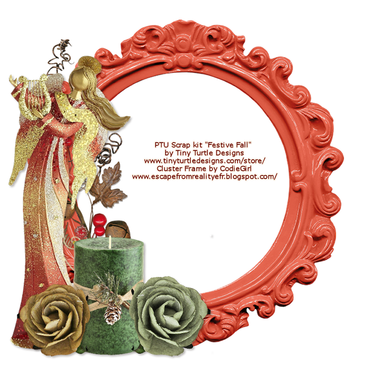 Escape From Reality Blog: FTU "Festive Fall" Clusters & Cluster Frames