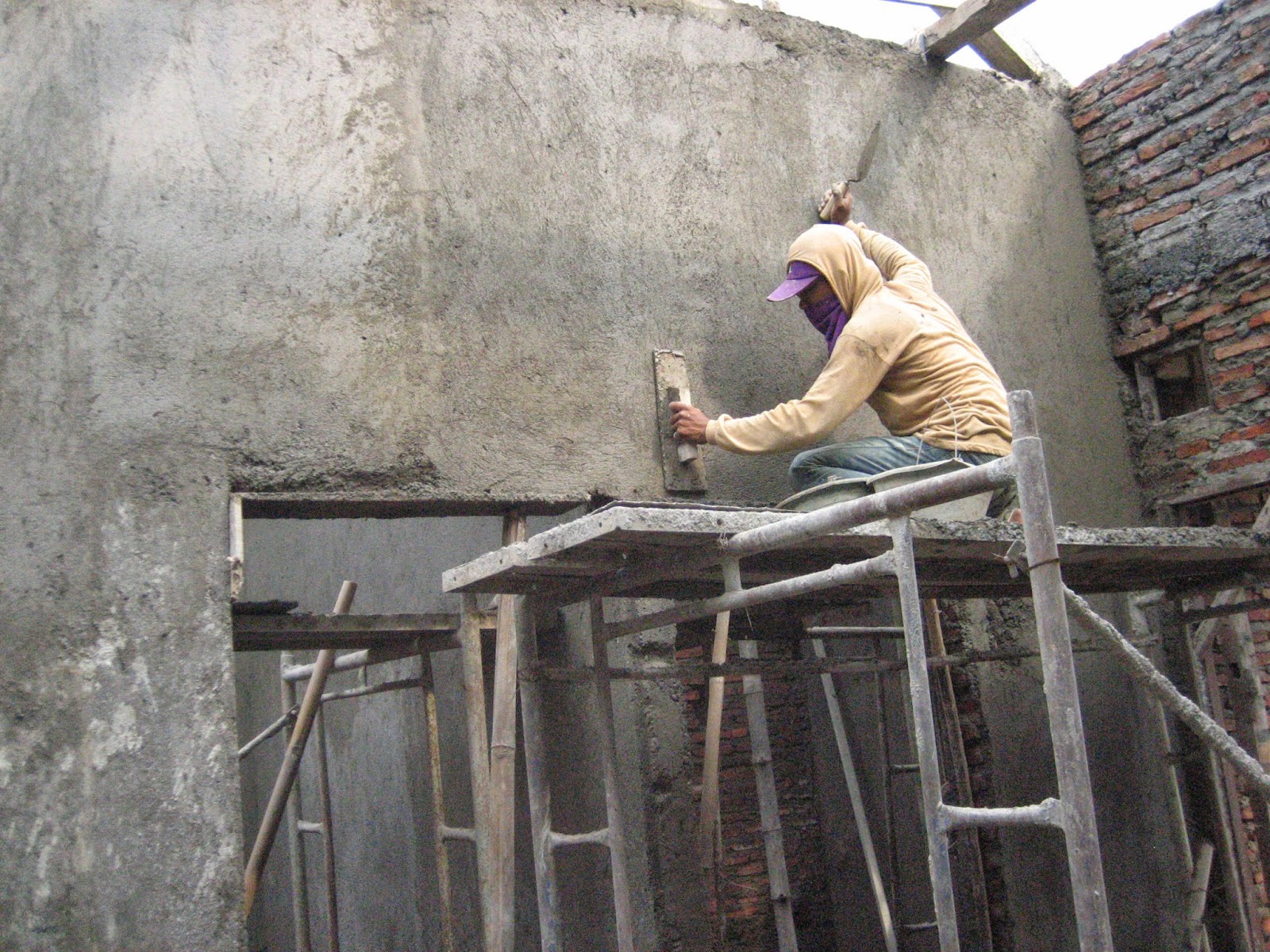 Perumahan Mijen Harmoni: Foto Pekerjaan Pasang dinding