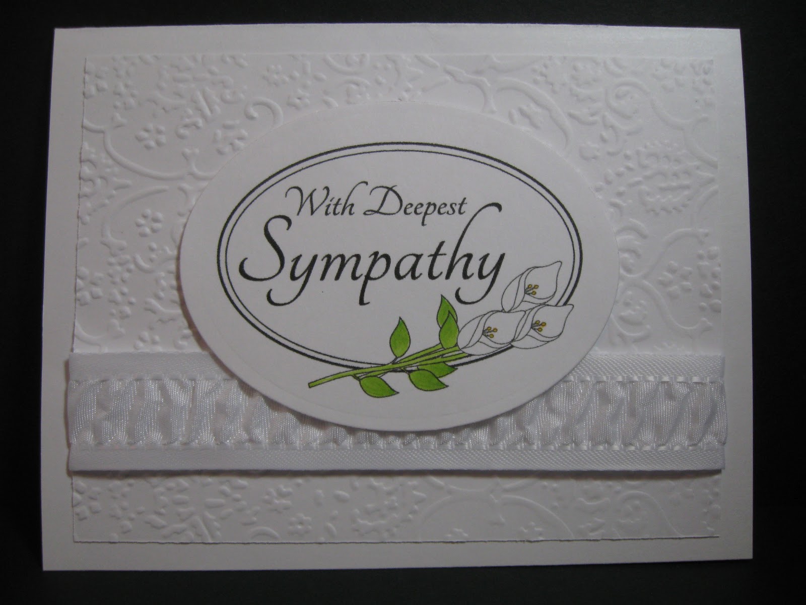 Allison's Creations: Sympathy Card | Really Reasonable Ribbon