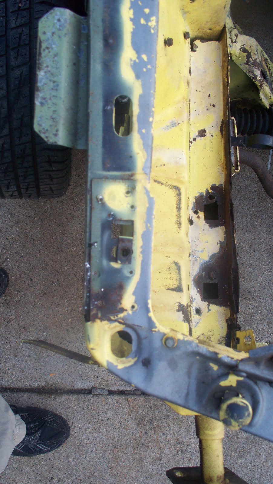 Fox Body Mustang Restoration: Mustang Radiator Core Support Removal and ...