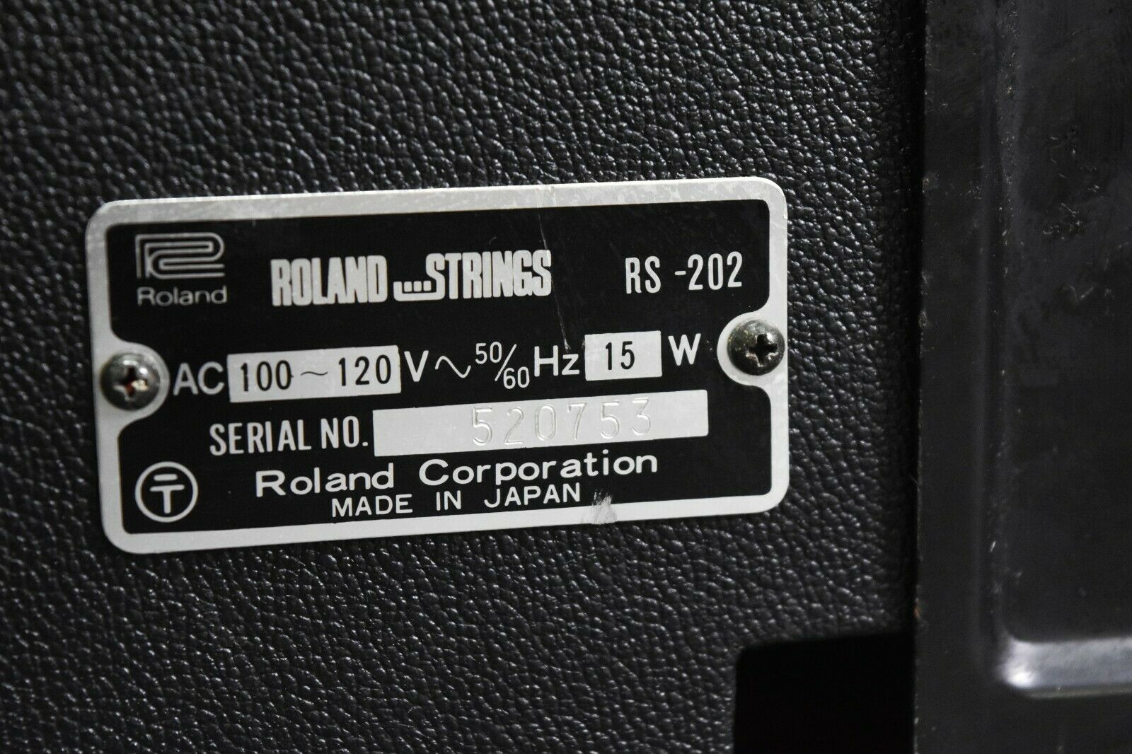 MATRIXSYNTH: Roland RS-202 Strings Synthesizer SN 520753