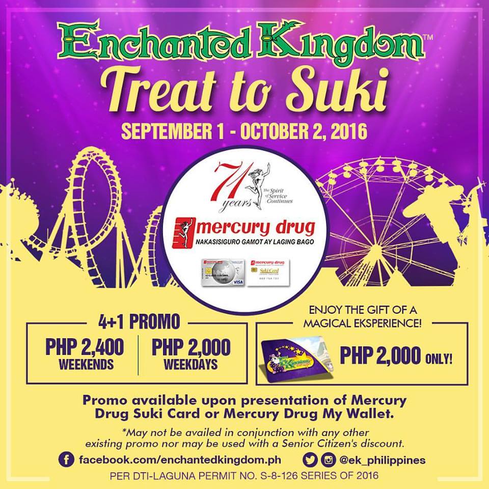 Manila Shopper: Enchanted Kingdom x Mercury Drug Suki Card Promo ...