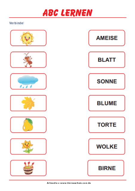 Buchstaben lernen / ABC lernen - Tipss und Vorlagen