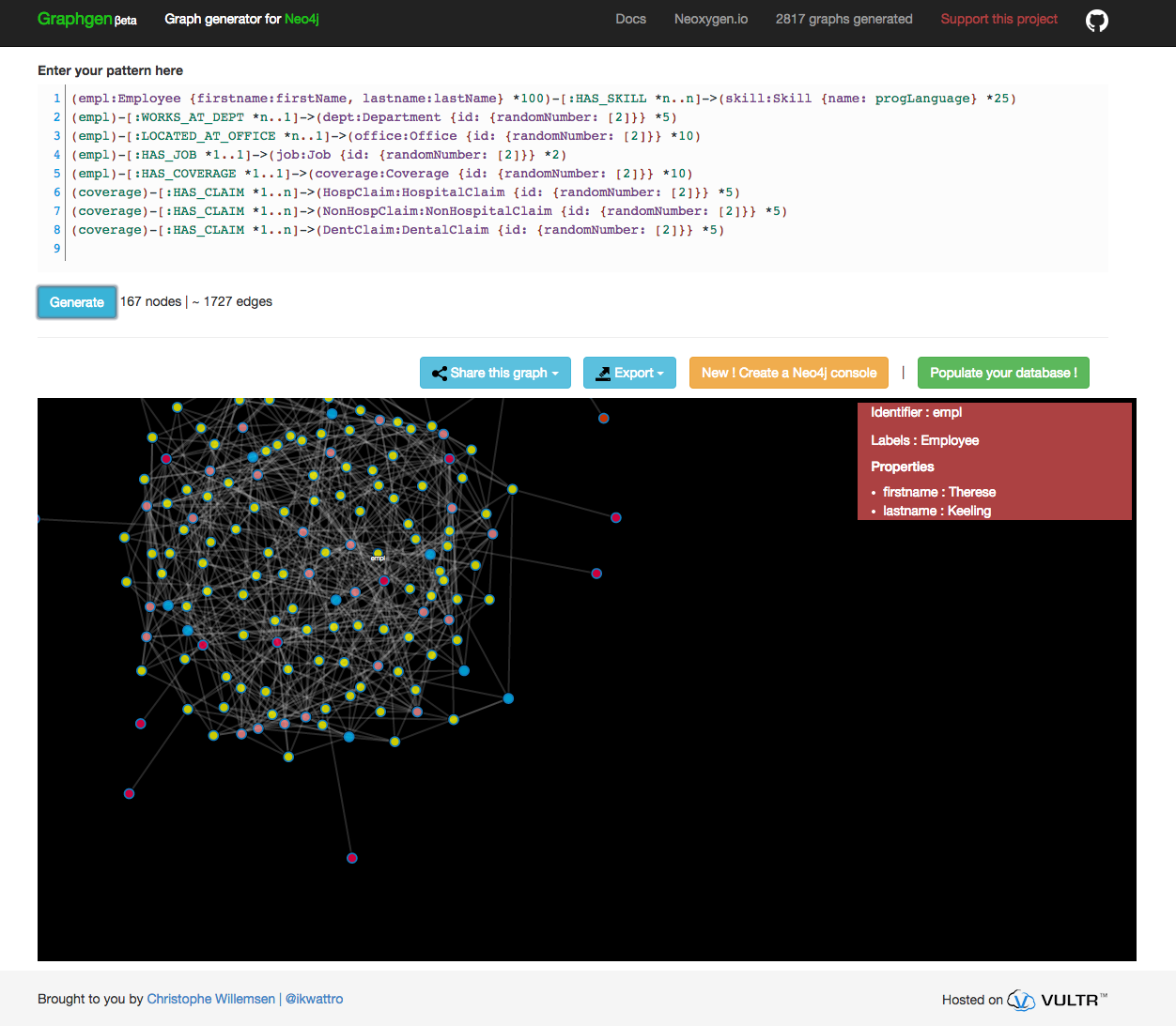 Bruggen Blog: Simulating the IDMS EmpDemo using GraphGen and GrapheneDB