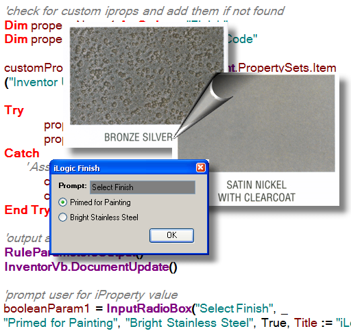 From The Trenches With Autodesk Inventor Use Ilogic To Add And Use A Custom Iproperty All In