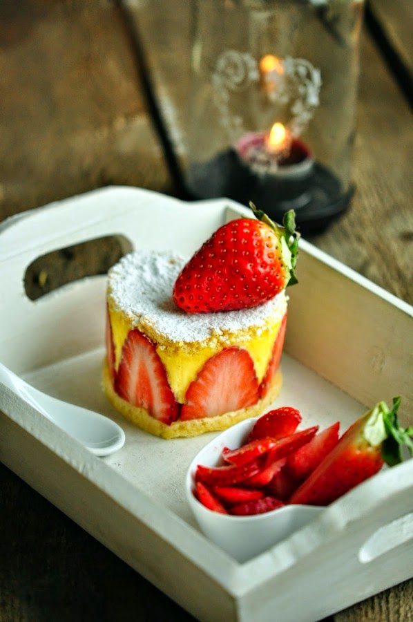 Voyage au pays de la patisserie: Mini Fraisier