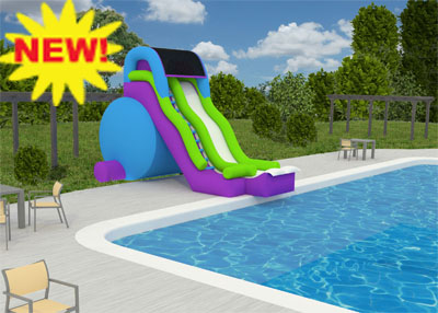 Magic Jump Rentals: NEW Big Summer Splash Pool Side Waterslide