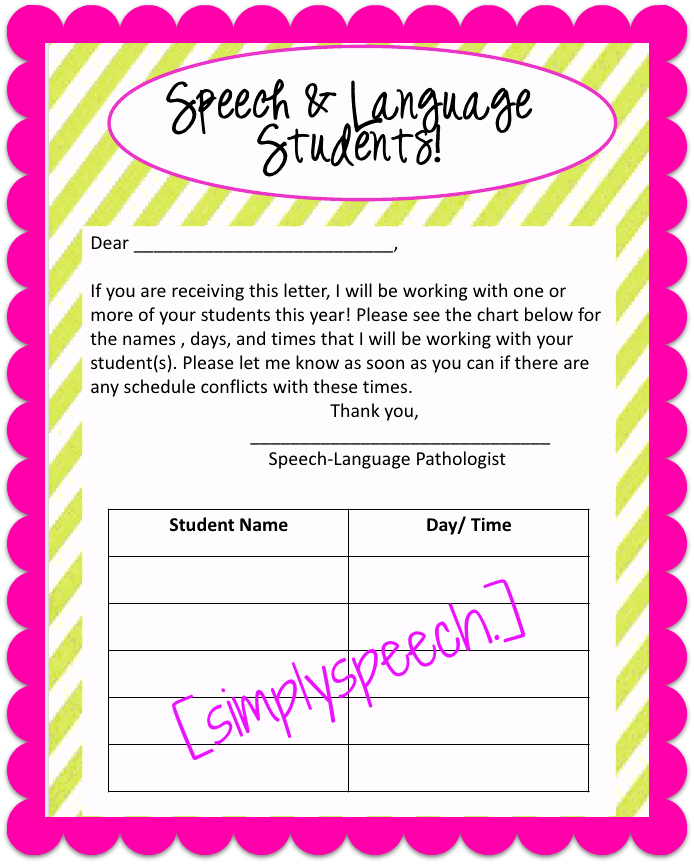 Scheduling... Oh My! | Simply Speech