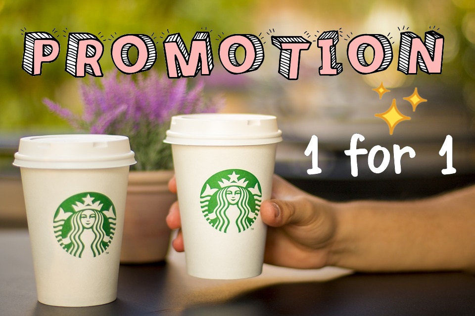 Starbucks ONE FOR ONE promotion
