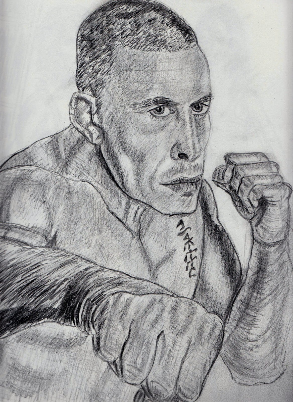 MMA Cartoon: GSP drawing