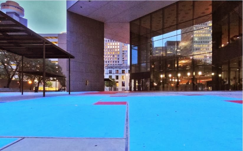 Houston in Pics: Plaza at HPL Central Library and office tower rising a