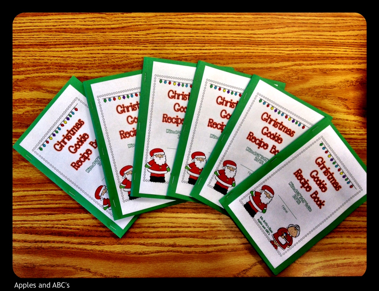 Class Cookie Recipe Book - Apples & ABC's