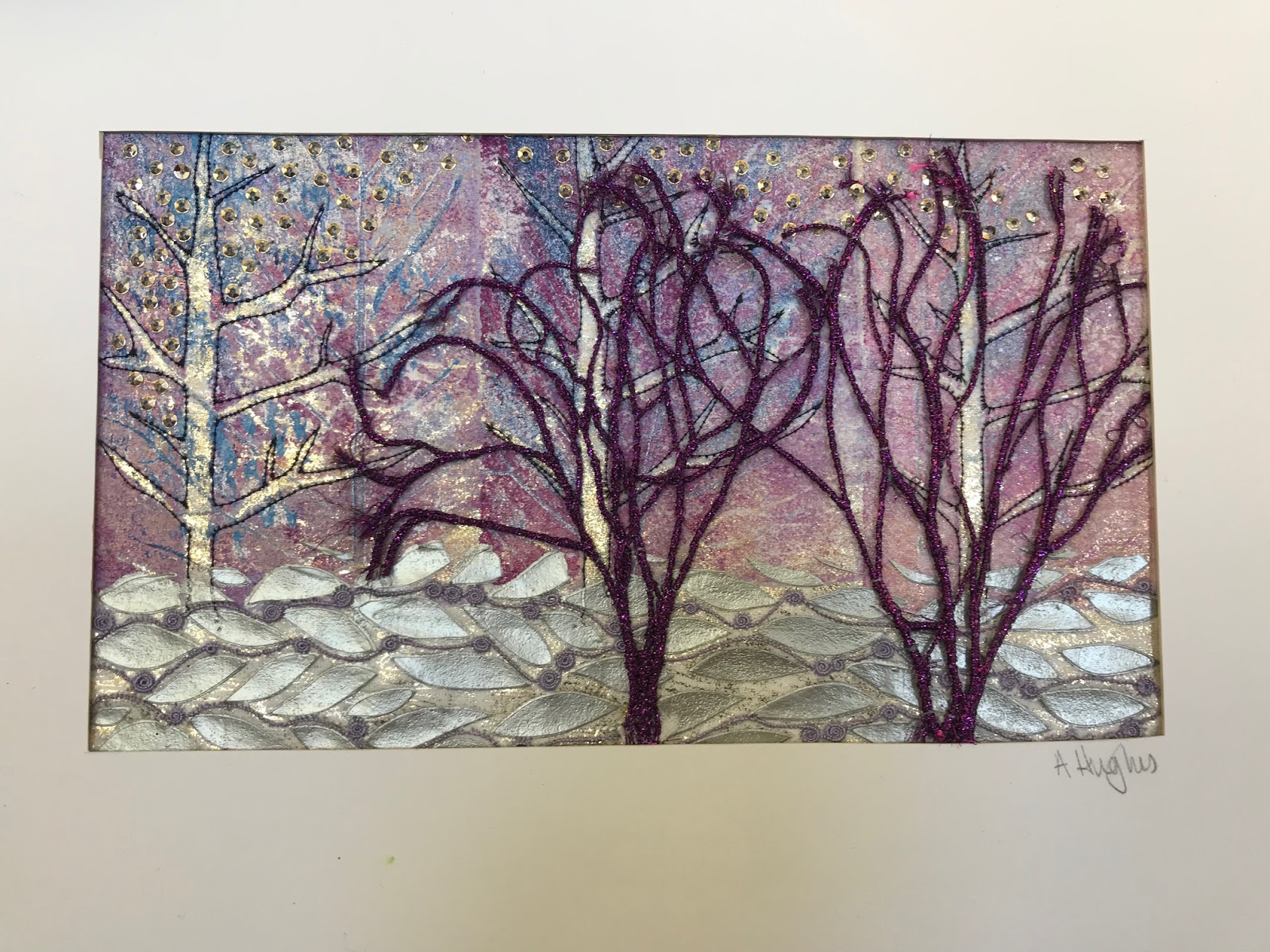 Warwickshire Stitchers: Design inspiration and Angie Hughes: The Trees ...