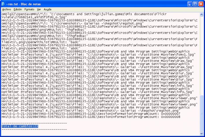 RegShot - blogmytuts