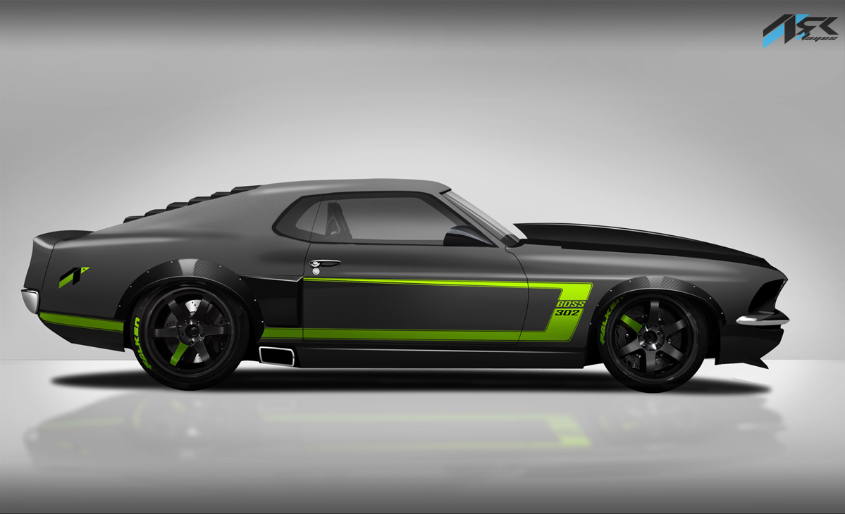 Virtual Tuning Studio, by Ark Llanes: Ford Mustang Boss 302 1969