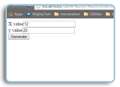 Artifactors: A simple PHP Dynamic Multiplication Table