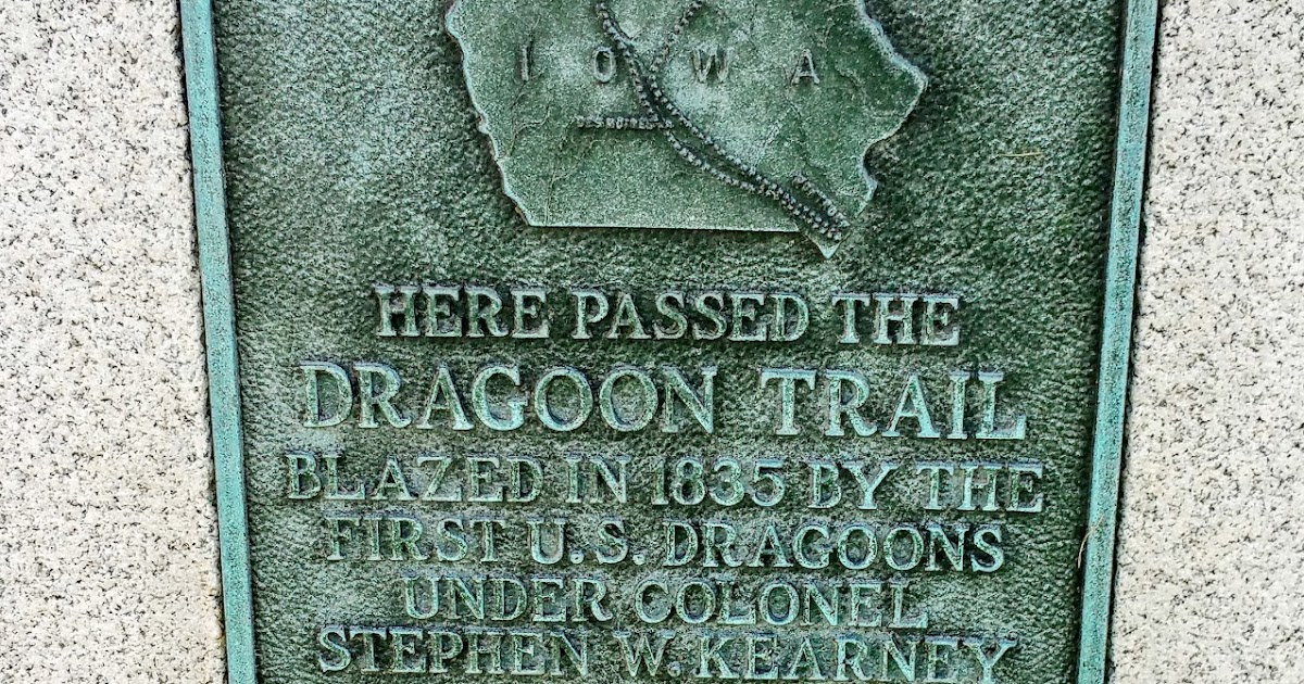 History and Culture by Bicycle: Des Moines, Iowa: Dragoon Trail Marker