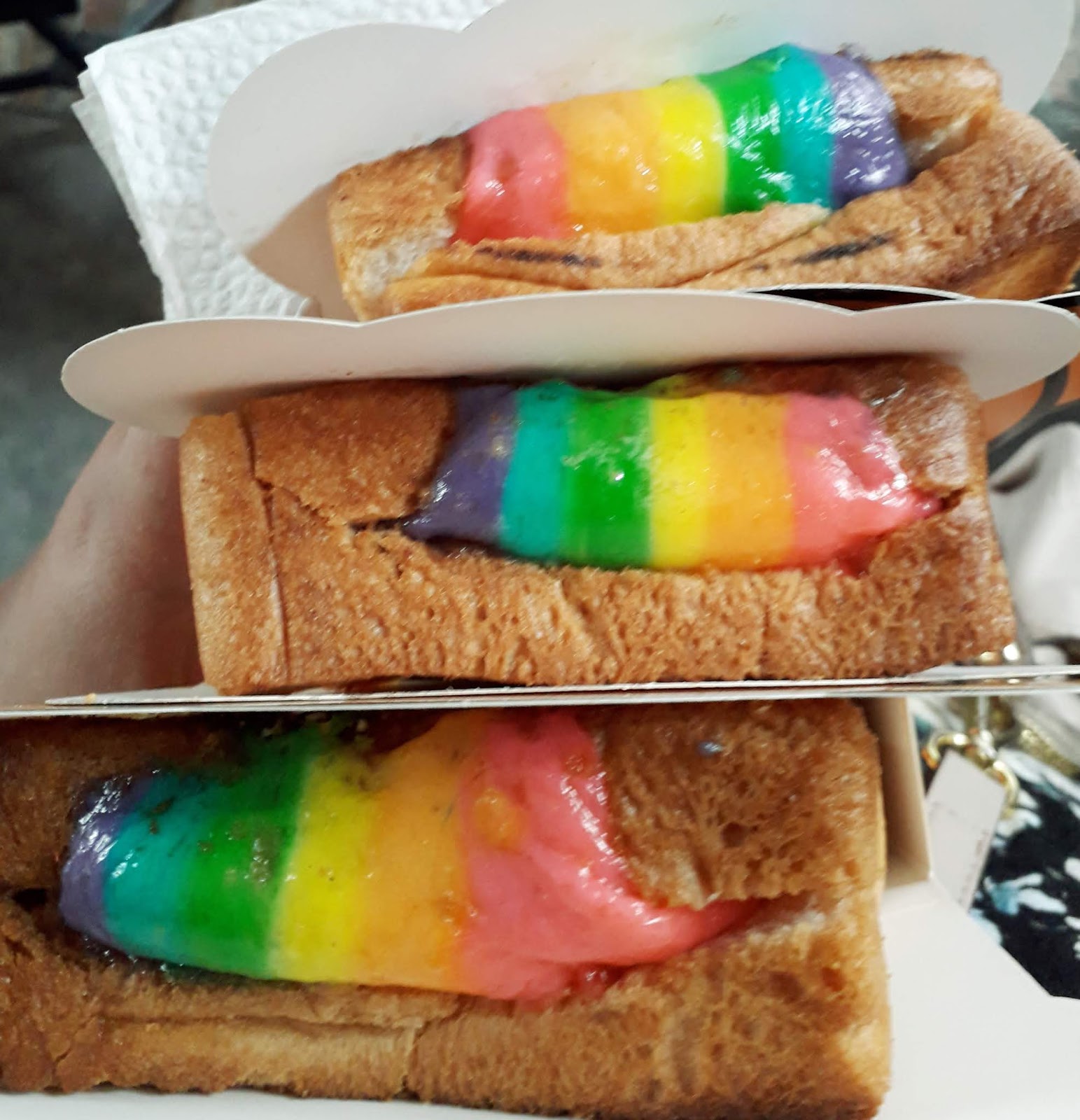 Neeja Shamiza: Rainbow Cheese Toast @ Concubine Lane