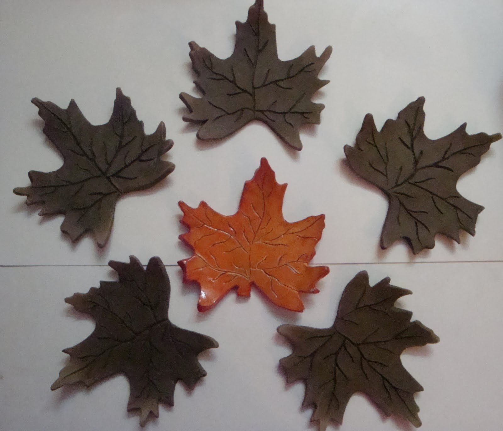 Maple Leaf Clay Coasters