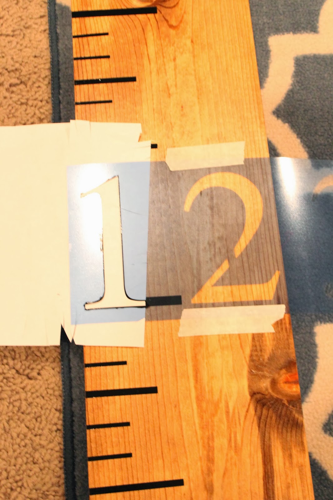 Mommy Vignettes: Wood Growth Chart Tutorial