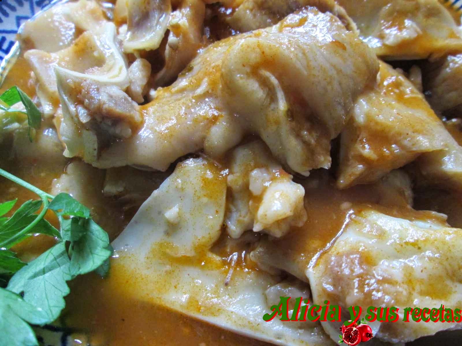 Alicia y sus recetas: OREJAS DE CERDO ESTOFADAS