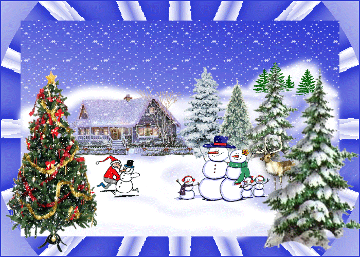 Boże Narodzenie: Animowane gify i obrazki bałwanki świąteczne