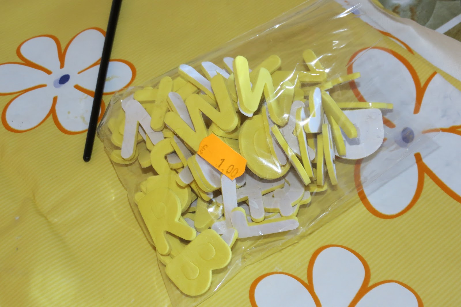 El taller de Flory Pondy: Estampar letras