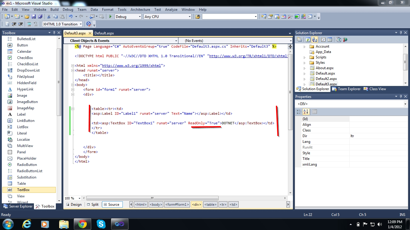 How to Get ReadOnly in TextBox Using Asp.net C# ~ ScreenShotsDrizzles How to Get ReadOnly in TextBox Using Asp.net C# ~ ScreenShotsDrizzles