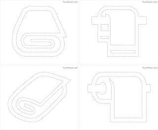 Four Dotted: Free printable Towel dotted drawing worksheet/activity for ...