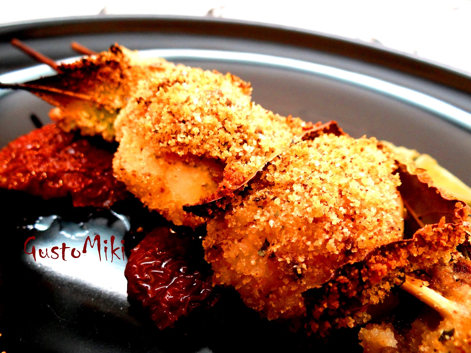 Spiedino di capesante in panure di pomodori secchi ... e buon week end!