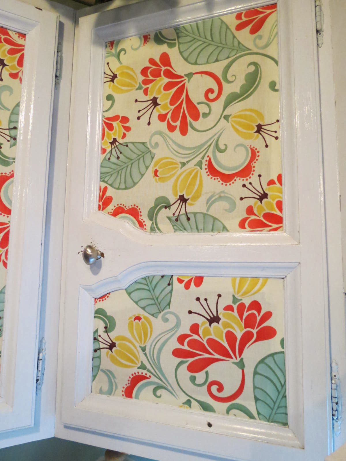 The View From The Trenches: DIY Fabric Faced Cabinets