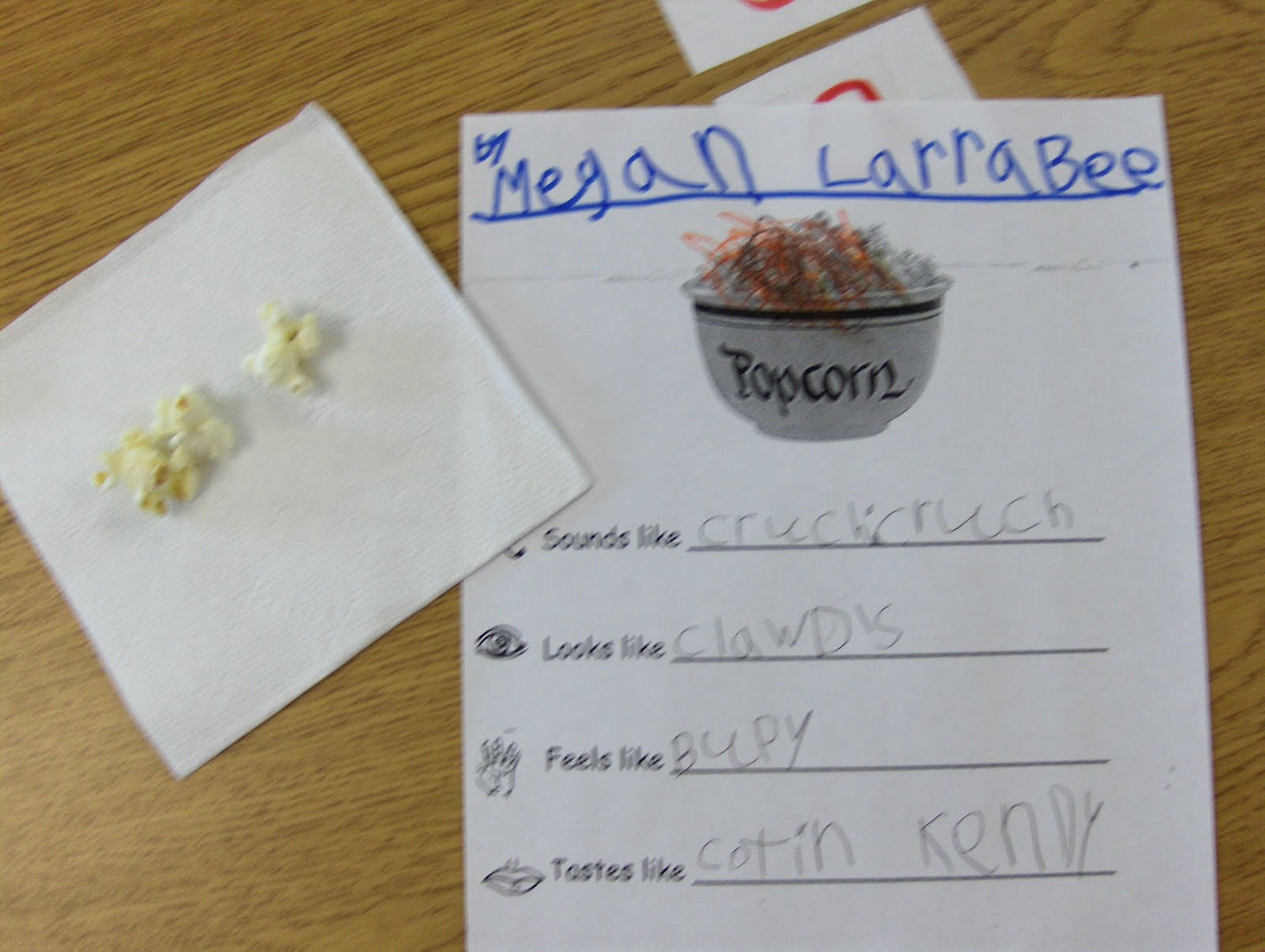 Amy Hazen's Classroom Blog: Popcorn, Poetry, and the Five Senses