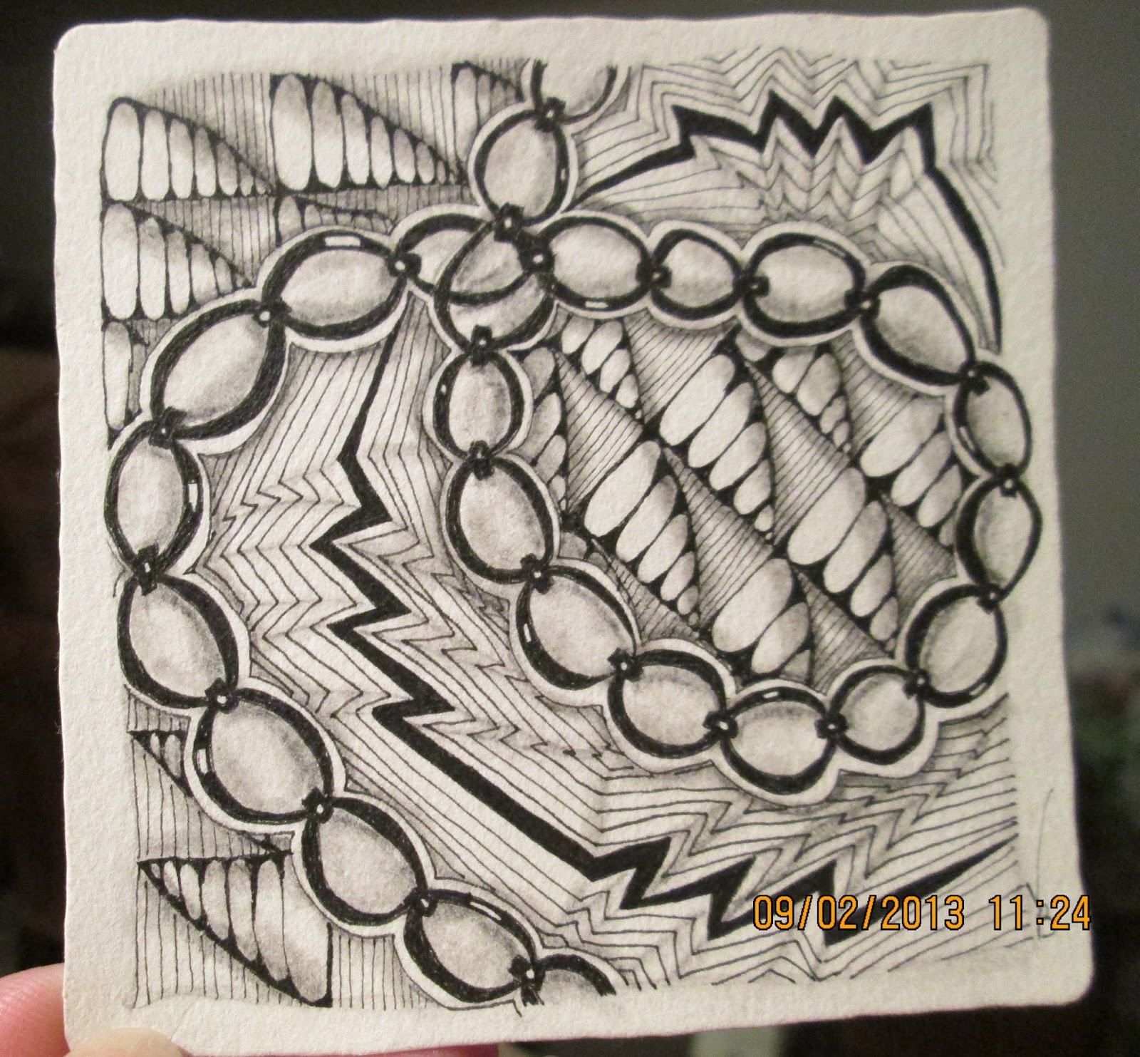 Tickled To Tangle: "It's a String Thing" #4 Tiles