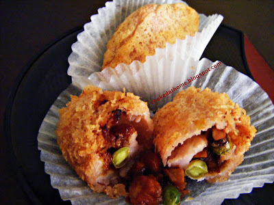 Cooking @ Home: Deep Fried Yam Puffs - Woo Kok