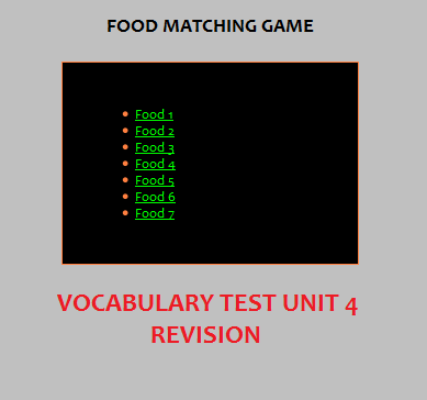3rd Heroes - Unit 4: FOOD | ENGLISH LANGUAGE RESOURCES FOR ENGLISH ...
