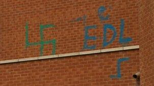 EDL Initials And Swastikas Painted On Redditch Mosque
