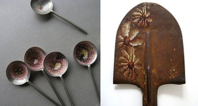 Green Dune: EMBROIDERY ON METAL