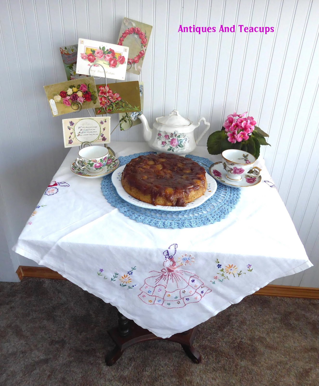 Antiques And Teacups: Tuesday Cuppa Tea, Pink Spring Tea For April