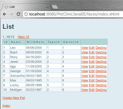 Oracle Blogs 日本語のまとめ: [Java] Spring to Java EE Migration, Part 2