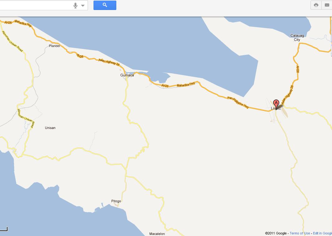 Map - PITOGO, QUEZON