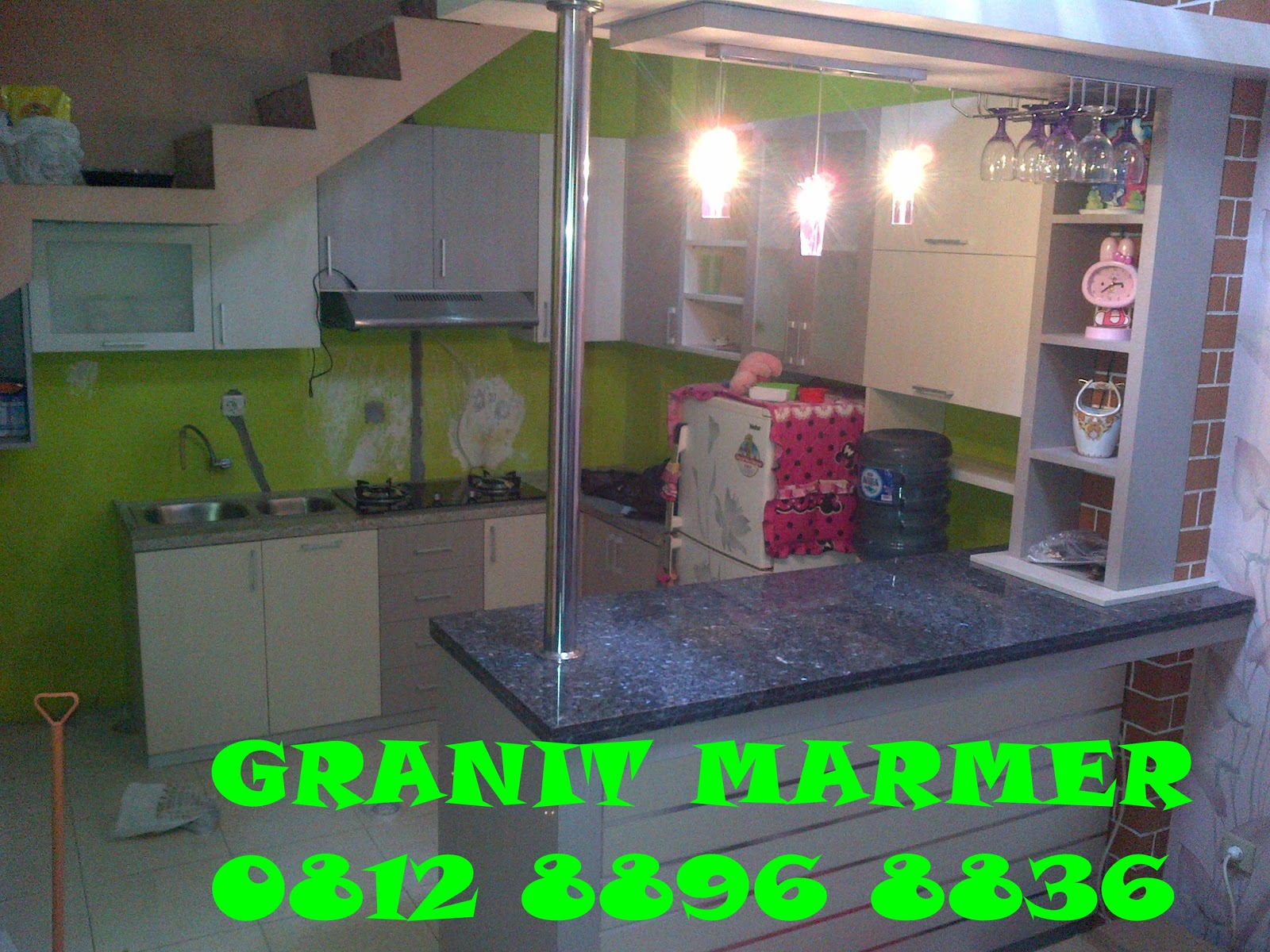 MEJA COUNTER/MINI BAR/CAFE GRANIT MARMER