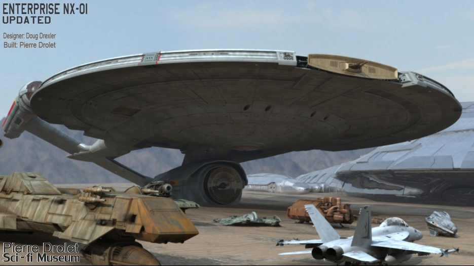 Pierre Drolet: NX-01 refit scrappage | Star trek art, Star trek ships ...