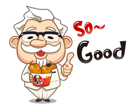 png : sticker623 kfc Colonel Sanders