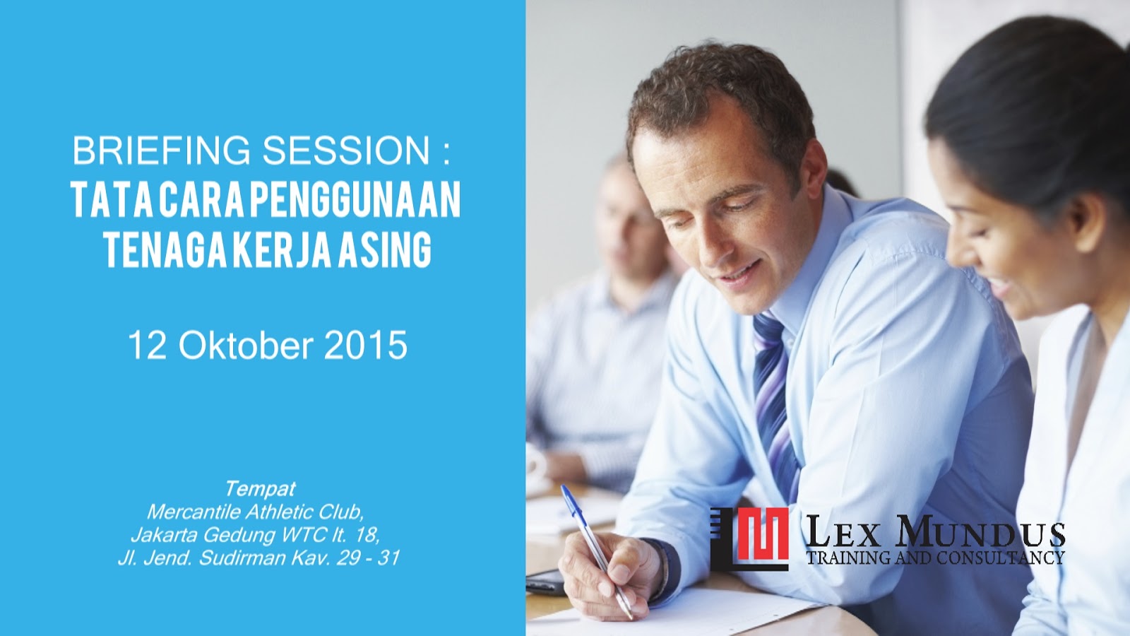 Training and Consultancy Services: BRIEFING SESSION Tata Cara ...