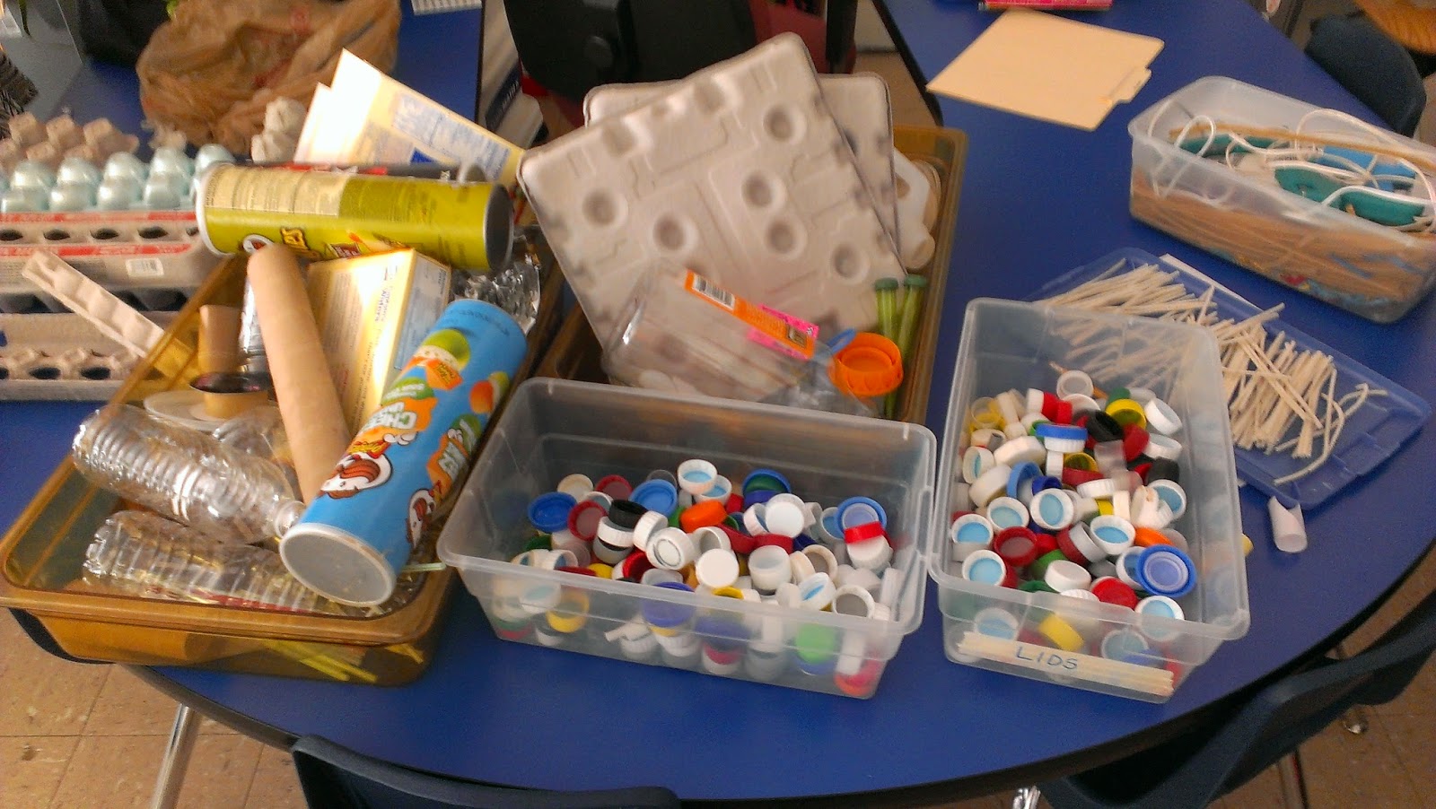 Charlotte's Clips and Kindergarten Kids: Trash to Treasures for Earth Day